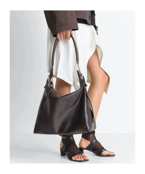 Lemaire Belted Hobo Small Bag - Dark Chocolate - 25% Off